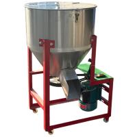 China Stainless Steel Grain Feed Mixer 300-500kg/h Livestock Feed Blending Machine 220V for sale