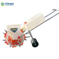 China ABS Steel Manual Seeder Machine 14.5kg Simultaneous Sowing Fertilization Adjustable Depth for Wheat Corn Soybean for sale