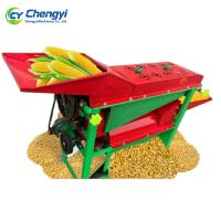 China 3 in 1 Corn Peeling Threshing Machine 220V 380V Diesel Electric Maize Huller 400-500kg for sale