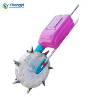 China 10 Tip Heavy Duty PC Hand Push Seed Planter Fertilizer Machine For Vegetables for sale