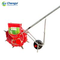 China Steel Manual Seeder Machine Push Seeder 7kg Seed Box Capacity 20cm Roller Diameter for sale