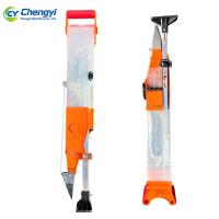 China Manual Steel Jab Planter Seed Dibbler 81cm Height 4kg Capacity Planting Tool for sale