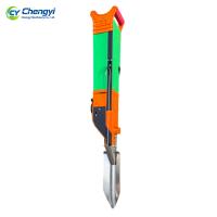 China Steel Manual Jab Planter Hand Seed Dibbler 81cm Height 4kg Capacity Sowing Tool for sale