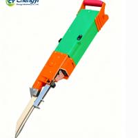 China Durable Steel Jab Planter Manual Seeder 81cm Height 4kg Capacity for Corn Beans Peanuts for sale