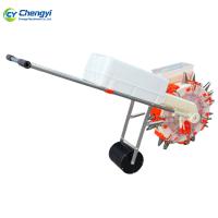 China Stainless Steel Manual Seeder Machine with Fertilizing 14.5kg Portable Farm Planter for sale