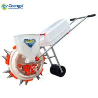 China Manual Seeder Machine with Fertilizing Hand Push Planter 14.5kg Dual Function Crop Sowing Tool for sale