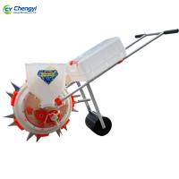 China Manual Seeder Machine Hand Push Planter Ergonomic High Efficiency Sowing Tool For Corn Farm for sale