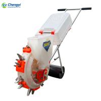 China Manual Seeder Machine Hand Push Planter Ergonomic High Efficiency Sowing Tool For Corn Farm for sale