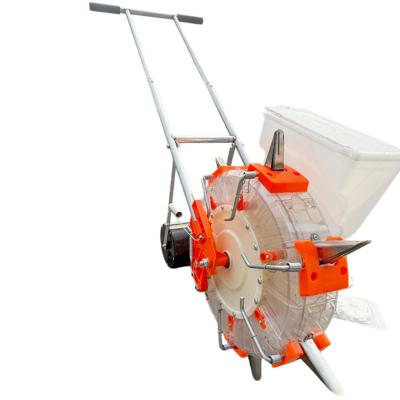 China Manual Seeder Machine 7kg Seed Box Hardened Steel Chassis Field Sowing Tool for sale