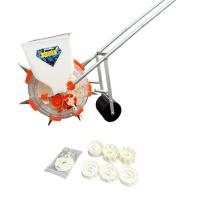 China Manual Seeder Machine 7kg Seed Box Hardened Steel Chassis Field Sowing Tool for sale