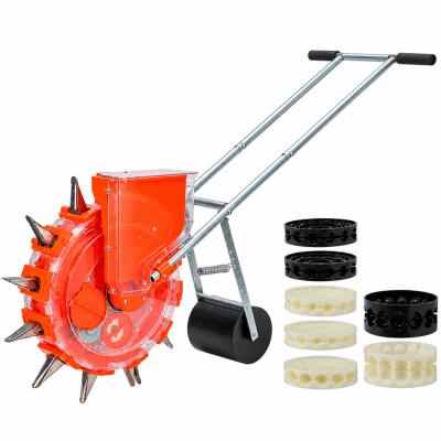 China Stainless Steel Manual Seeder Machine 7kg Seed Box Multi Crop Seed Sowing Planter for sale