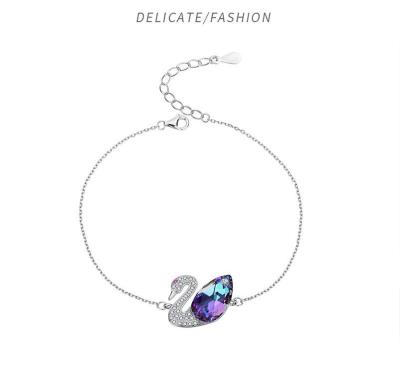China SWAN Pendants or Charms Type S925 Sterling Silver Aurora Bracelet for Gift Occasion for sale