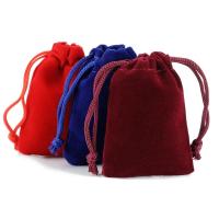 China 7x9cm 8x10cm 9x12cm Velvet Drawstring Pouches in Customized Color for Jewelry Packing for sale