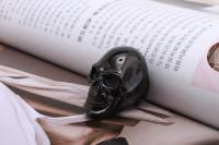 China Titanium Plated Stainless Steel Skull Ring for Men in Europe or America Skull Shape for sale