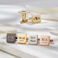 China Jewelry Main Material Stainless steel 4 Colors Cufflinks for Wedding Business Jewelry for sale