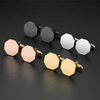 China Jewelry Main Material Stainless steel 4 Colors Cufflinks for Wedding Business Jewelry for sale