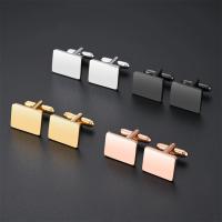 China Jewelry Main Material Stainless steel 4 Colors Cufflinks for Wedding Business Jewelry for sale