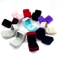 China Wedding Souvenir Gift Velvet Jewelry Display Box for Necklace and Earrings for sale