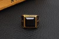 China Jewelry Type Rings 316L Stainless Steel Agate Ring for Men in Europe or America's Market for sale