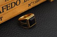 China Jewelry Type Rings 316L Stainless Steel Agate Ring for Men in Europe or America's Market for sale