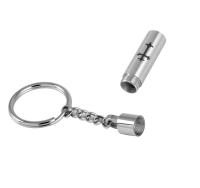 China Customized Engrave Cross Cylinder Stainless Steel Cremation Keychain for Men Women for sale