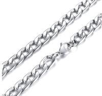 China 24 Inch Men's Round Miami Cuban Link Chain Necklace in Gold Tone Stainless Steel for sale