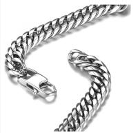 China Stainless Steel 10mm Men Bracelet Cuban Link Hand-Chain for Daily Wear and Dropshipping for sale