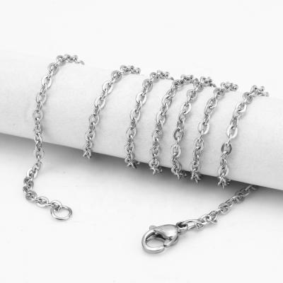 China Picture Silver/Gold 2.2mm Wide Cross Chain For Necklace 16