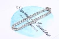China Picture Silver/Gold 2.2mm Wide Cross Chain For Necklace 16