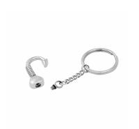 China CLASSIC Style Stainless Steel Heart With Hook Keychain For Men Cremation Urn Souvenir for sale