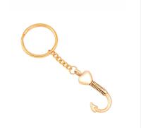 China CLASSIC Style Stainless Steel Heart With Hook Keychain For Men Cremation Urn Souvenir for sale
