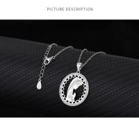 China Simple Style 925 Sterling Silver Virgin Mary Prayer Necklace for European and American for sale