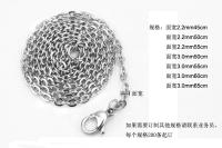 China Picture Silver/Gold 2.2mm Wide Cross Chain For Necklace 16