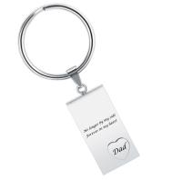 China Key Chain for Souvenir Memorial Cremation Jewelry Free Custom Engrave Stainless Steel for sale