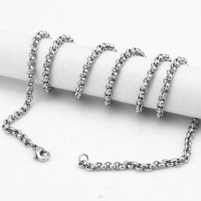 China Stainless Steel Pearl Chain Necklace 2.0mm Wide 16