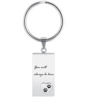 China Key Chain for Souvenir Memorial Cremation Jewelry Free Custom Engrave Stainless Steel for sale