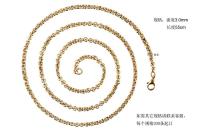 China Stainless Steel Pearl Chain Necklace 2.0mm Wide 16