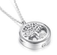 China Tree of Life Memorial Jewelry for Pet/Human Picture Locket Pendant Necklace for sale