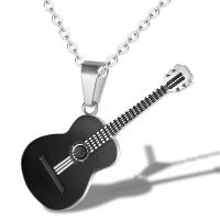 China Personalized Stainless Steel Guitar Pendants 2020 Fashion Silver Plated Occasion Gift for sale