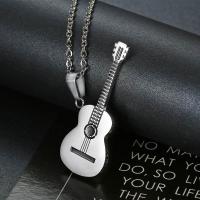 China Personalized Stainless Steel Guitar Pendants 2020 Fashion Silver Plated Occasion Gift for sale
