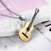 China Personalized Stainless Steel Guitar Pendants 2020 Fashion Silver Plated Occasion Gift for sale