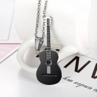China Personalized Stainless Steel Guitar Pendants 2020 Fashion Silver Plated Occasion Gift for sale