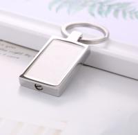 China 18K Gold Plated Stainless Steel Square and Round Cremation Keepsake Keyring for Jewelry for sale