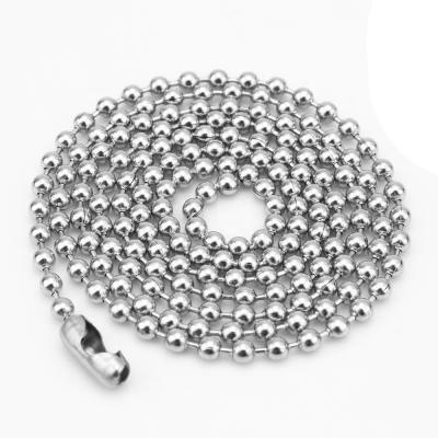 China Stainless Steel Ball Chain Necklace Silver/Gold 2.0mm Wide 16