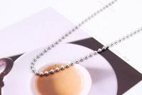China Stainless Steel Ball Chain Necklace Silver/Gold 2.0mm Wide 16