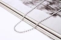 China Stainless Steel Ball Chain Necklace Silver/Gold 2.0mm Wide 16