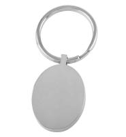 China DIY Engraving Stainless Steel Key Chain Blank Rectangle/Square/Round/Oval/Heart Shape for sale