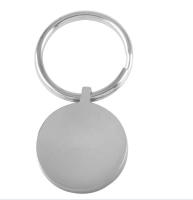 China DIY Engraving Stainless Steel Key Chain Blank Rectangle/Square/Round/Oval/Heart Shape for sale