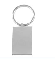 China DIY Engraving Stainless Steel Key Chain Blank Rectangle/Square/Round/Oval/Heart Shape for sale