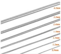 China Stainless Steel Round Snake Chain Pendant Necklace for Men Women Long-Lasting Jewelry for sale
